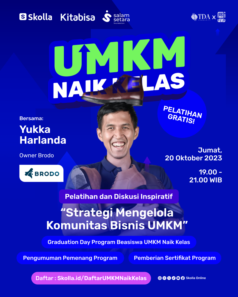 Beasiswa UMKM Naik Kelas - Skolla Beasiswa UMKM Naik Kelas - Skolla