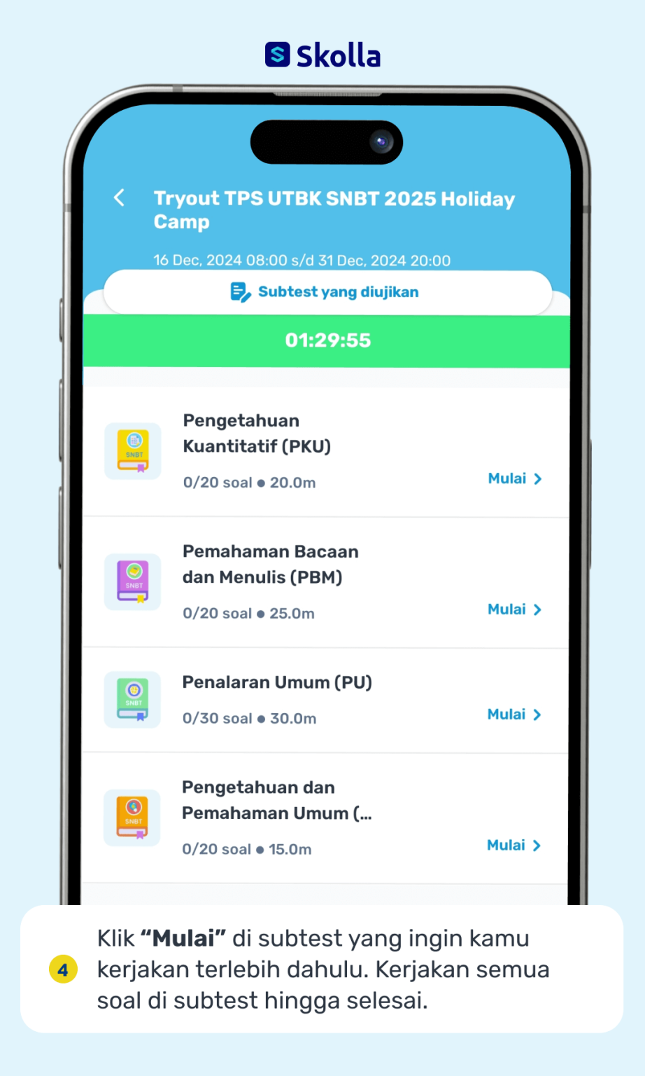 Tutorial Tryout UTBK SNBT Skolla & Cara Membaca Hasilnya